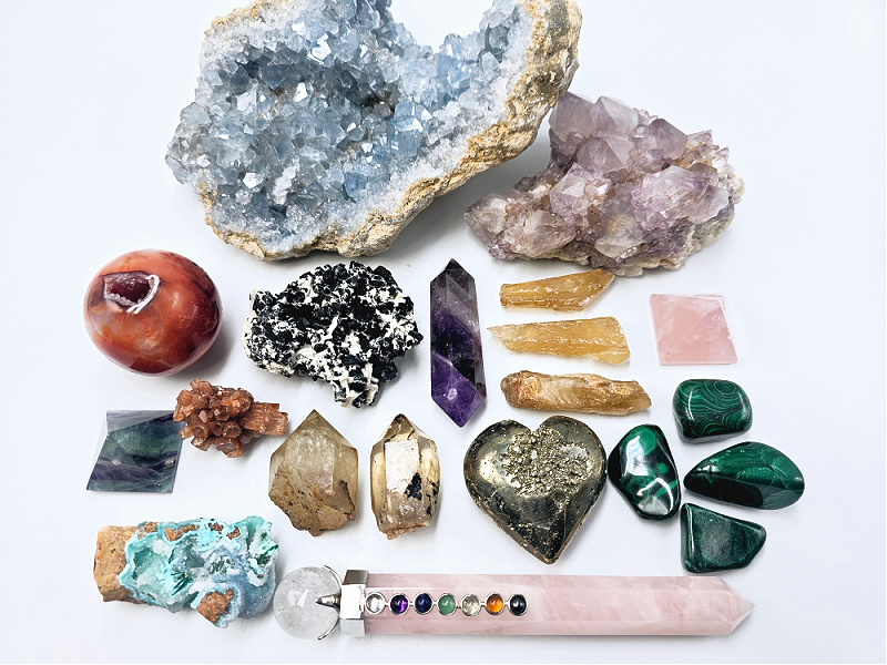 Selected Crystals - Rough Archives - Hello Indigo Halo