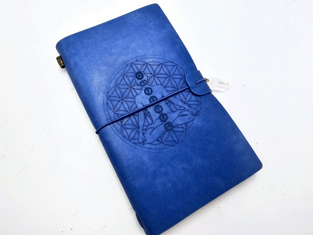 Meditation Chakra Flower Of Life Journal Blue (20x12cm) - Hello Indigo Halo