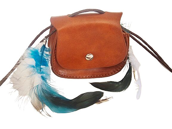 Bohemian Feather Mini Bag - Hello Indigo Halo